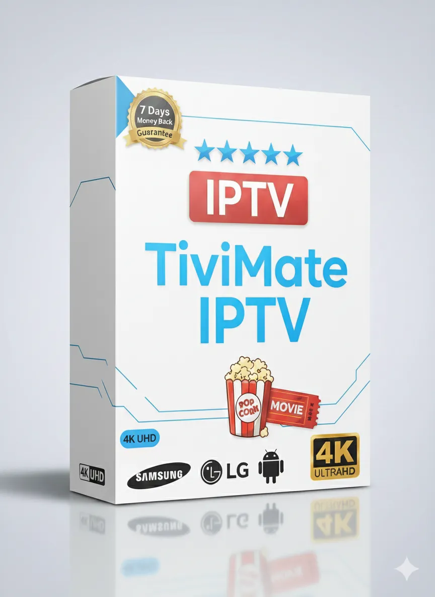 TiviMate IPTV Subscription 12 Months – Premium 4K Live TV Streaming - Premium Streaming Without ...
